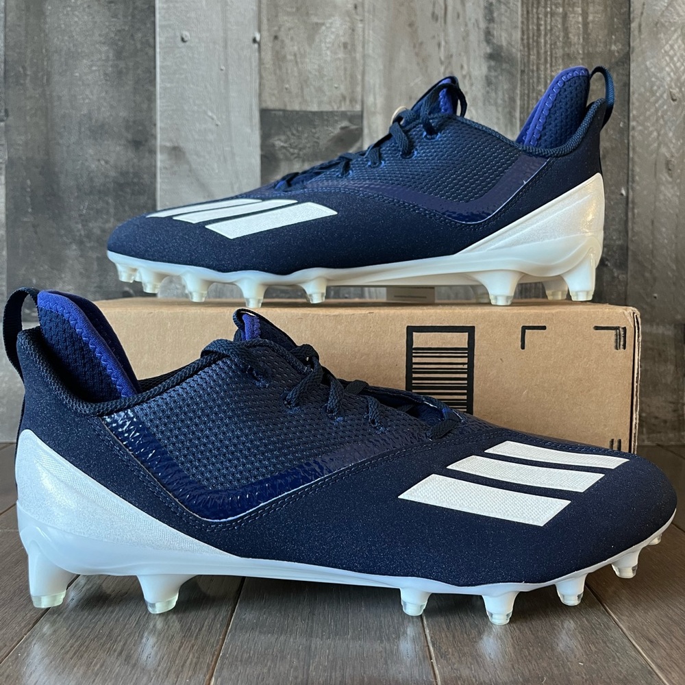 Adidas Adizero Scorch Navy Blue White Football Cleats… - Gem